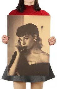 Plakát Audrey Hepburn 51,5x36cm Vintage č.14