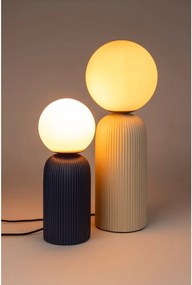 Béžová keramická stolní lampa se skleněným stínidlem (výška 53 cm) Dash – Zuiver