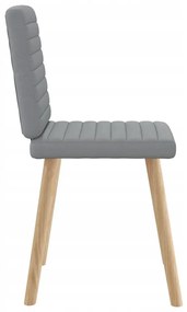 VidaXL Jídelní židle 6 ks světle šedé textil Šedá 3315544