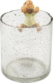 Dekorace závěsný králíček na skleničku - 5*5*9 cm