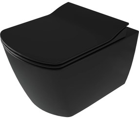 Deante Blur, záchodová WC mísa s funkcí bidetu 525x372x349 mm, černá matná, DEA-CDZ_NWPW