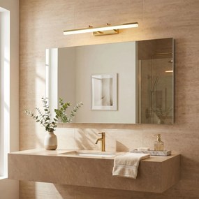 Toolight Rea, Koupelnové nástěnné LED svítidlo APP1873-1W 60cm GOLD, OSW-66028