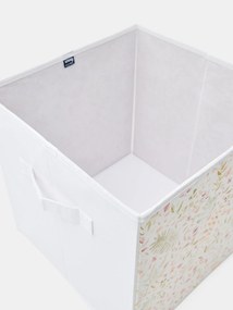 Sinsay - Skládací úložný box s květinovým vzorem - béžová