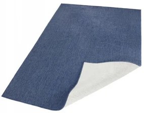 Bougari - Hanse Home koberce Kusový koberec Twin-Wendeteppiche 103100 blau creme Modrá - 80x150 cm