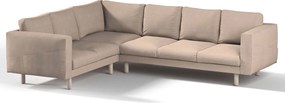Potah na pohovku IKEA Norsborg rohová 5-místná barva béžová látka pletený vzor