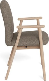 ACTONA Set dvou jídelních židlí s područkami CALVIN taupe