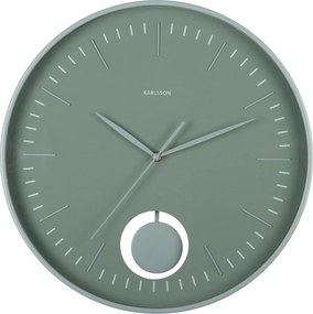 XXXLutz NÁSTĚNNÉ HODINY jadeitově zelená 41 cm Karlsson - Nástěnné hodiny - 007143017002