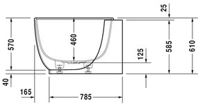 Duravit Luv - vana do levého rohu 185x95 cm s panelem a podstavcem 700431000000000