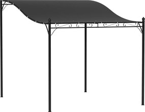Outsunny Pergola s Laminovanou Střechou, Voděodolná Pergolová Markýza, Samostatně Stojící Zahradní Pergola pro Terasu a Zahradu přibližně 2,5x3x2,5 m