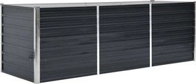 vidaXL Vyvýšený záhon 240 x 80 x 77 cm pozinkovaná ocel [45726] Barva: antracitová