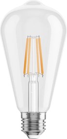 Mexen Vintis, LED filamentová žárovka E27, ST64, 4 W, teplá bílá 2700K, čirá, L152-E27-0427-00