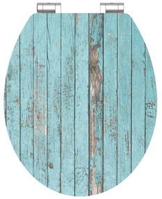Eisl Sanitär WC prkénko MDF Soft Close Blue Wood 80536