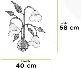 ONLI - Nástěnné svítidlo VANDA 3xE14/6W/230V
