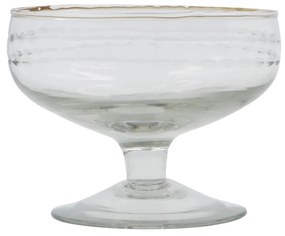 House Doctor Skleněný pohár na deserty Vintage Clear, čirá barva, sklo