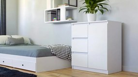 Komoda MALAGA 1D3S Bílá