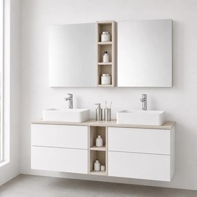 Mereo, Mereo Aira, koupelnová skříňka 80 cm, bílá, MER-CN711SN