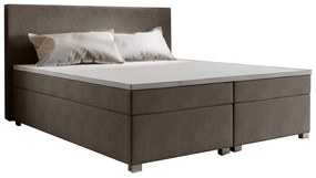 Manželská postel Boxspring 160 cm Simon Comfort (hnědá) (s matrací, bez úložného prostoru). 1056323