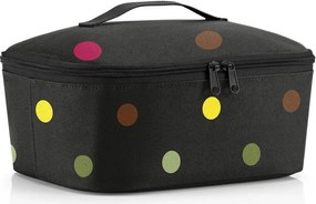 Chladící taška Coolerbag Pocket s barevnými tečkami M černá