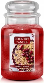 Cherry Crumble – Country Candle – velká vonná svíčka se dvěma knoty