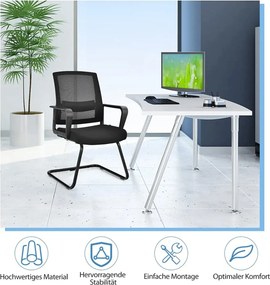 Costway Kancelářská židle net s opěradlem pojme až 136 kg – 60 × 54,5 × 94 cm