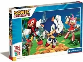 Clementoni PUZZLE Sonic MAXI / 104 dílků / od 4 let