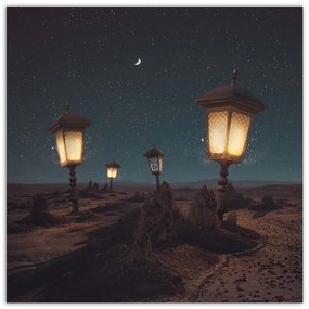 Gario Obraz na plátně Temná poušť - Zehem Chong Rozměry: 30 x 30 cm