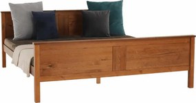 Postel, 160x200, borovicové dřevo v odstínu dub, PROVO NEW Kondela 0000400848