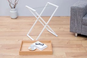 Odkládací stolek Veronica / přírodní - bílá