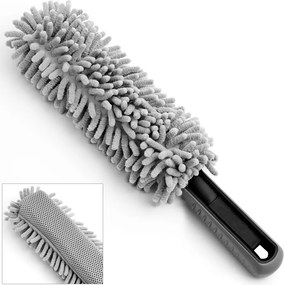 Kartáč na čištění disků kol šedý mikrovlákno 34cm