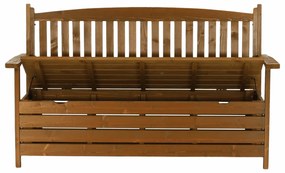Zahradní dřevěná lavička AMULA 150 cm, hnědá