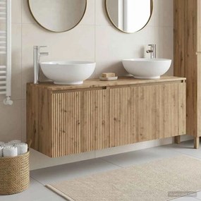 Sada koupelnových skříněk 3 ks Dub artisan 49,5 x 44,5 x 65 cm 3405696