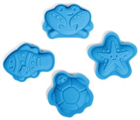 Bigjigs Toys Silikonové formičky Modré Ocean