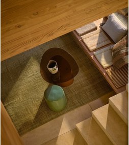 Odkládací stolek se skleněnou deskou 47x48 cm Olir – Kave Home