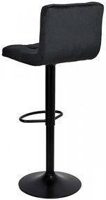 Barová židle ARAKO II samet černá