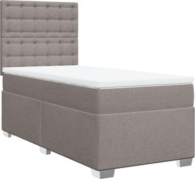 Box spring postel s matrací taupe 80x200 cm textil 3290333