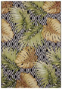 Hanse Home Collection koberce Kusový koberec Flair 105611 Diamonds and Leaves Multicolored – na ven i na doma - 80x165 cm