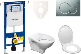 Cenově zvýhodněný závěsný WC set Geberit do lehkých stěn / předstěnová montáž + WC Ceramia S-Line Pro 111.355.00.5ND3