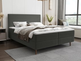 Jednolůžková postel 120 cm Napoli Comfort (tmavě zelená) (s roštem, s úl. prostorem). 1082521