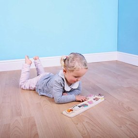Bigjigs Toys Bigjigs Baby Dřevěné vkládací puzzle farma