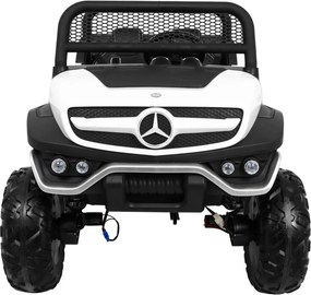 Ramiz Mercedes Benz Unimog elektrické autíčko pro děti bílé