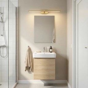 Toolight Toolight, LED nástěnné svítidlo 60cm, 13W, 4000K, 1000lm, APP1893-1W, zlatá matná, OSW-66048