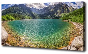Wallmuralia Foto obraz na plátně Jezero v horách 100x50