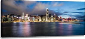Led Obraz 120x60 Město Hongkong Pilot