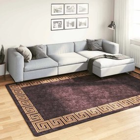Koberec pratelný 190 x 300 cm černý a zlatý 337932