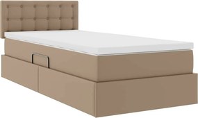 Postel s úložným prostorem a matrací Cappuccino 90 x 200 cm 3370380