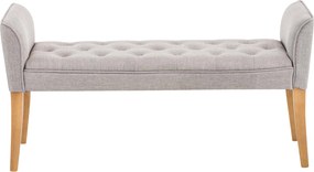 Chaiselongue Cleopatra, světlý antik – světle šedá