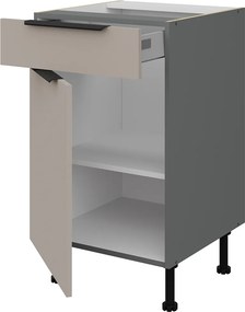 ARIA ta | dolní skříňka 50 D 1F 1S policová se zásuvkou | 50 cm | PREMIUM BOX | antracit/béžová