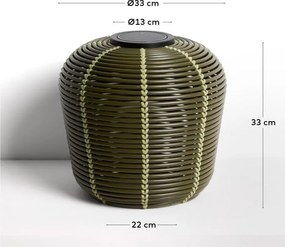 LED stolní /přenosné solární/na USB venkovní svítidlo ø 35 cm Garoina – Kave Home