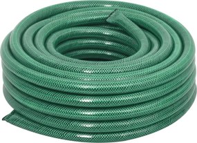Zahradní hadice se sadou koncovek zelená 0,75" 10 m PVC 154378