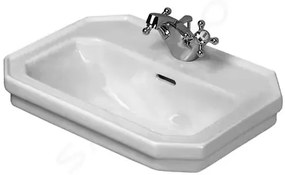 DURAVIT - 1930 Umyvadlo 500x365 mm, s přepadem, s otvorem pro baterii, WonderGliss, bílá (07855000001)